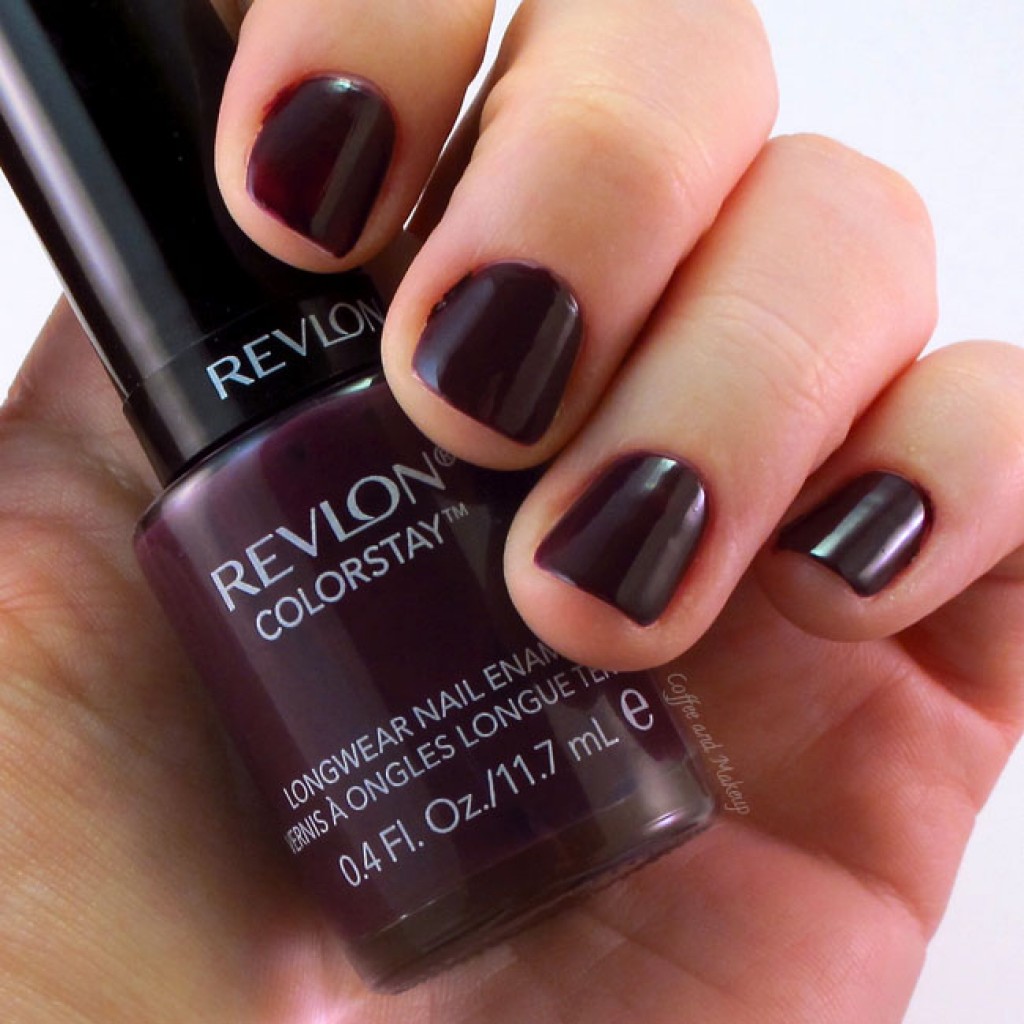 Revlon Colorstay Longwear Nail Enamel in Bold Sangria Review & Swatch ...
