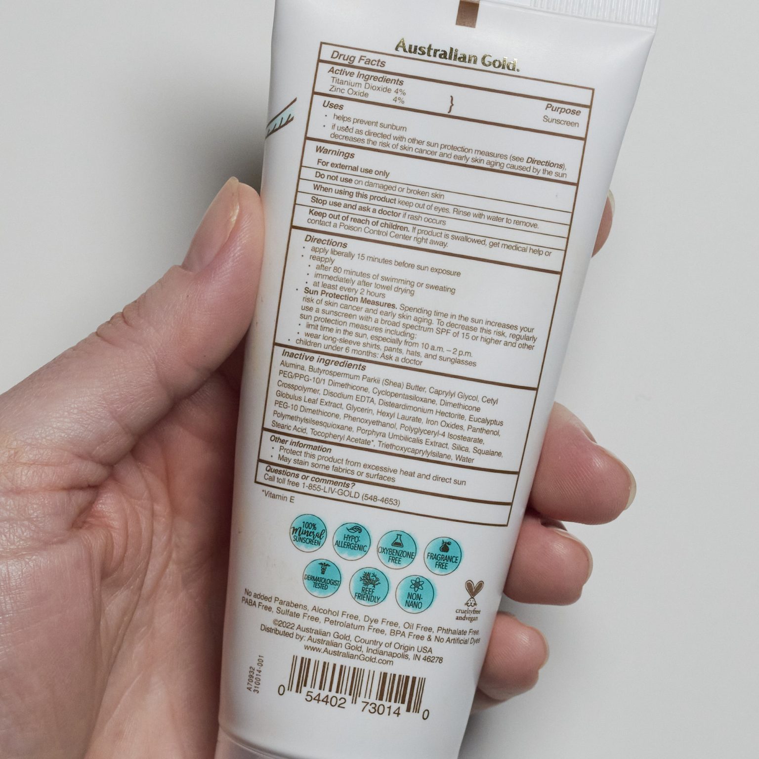 Australian Gold Botanical Tinted Face Sunscreen SPF 50 Review - Coffee ...